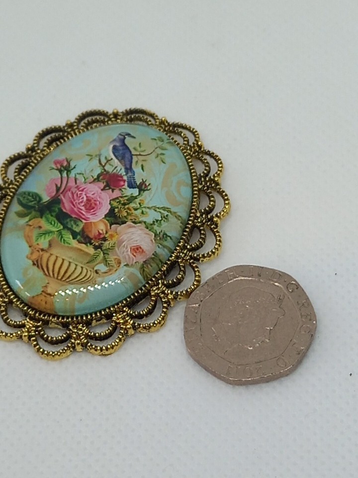 12th scale Dolls house Stunning Bird And Flowers Picture | eBay UK
