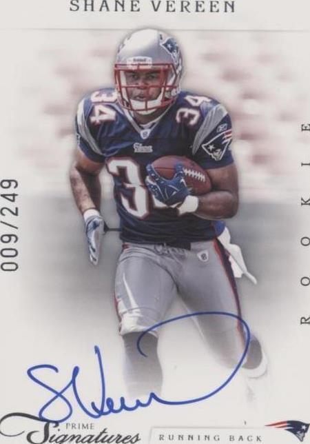 2011 Panini Prime Signatures - Rookie RPS Shane Vereen #255 Silver ...