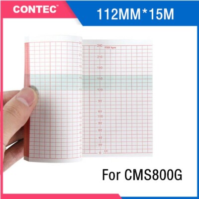 5pcs Recording Printer Print Paper Recorder for CONTEC CMS800G 112mm ...