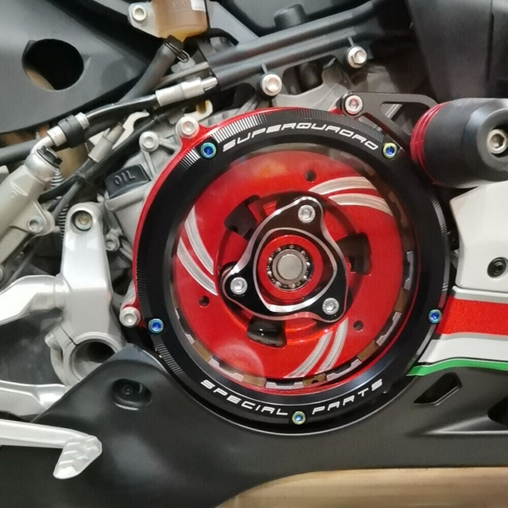 For Ducabike Clear Clutch Cover & Spring Retainer Ducati 959 1199 1299 ...