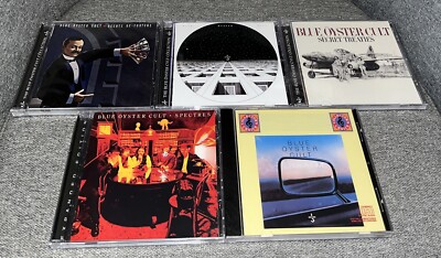 Blue Oyster Cult 5 CD Lot Agents, BOC, Treaties, Spectres, Mirrors ...