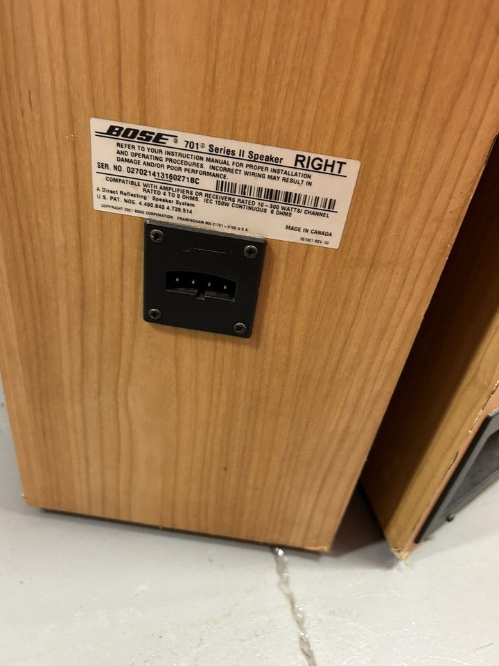 Bose 701 Series II Floor Tower Stereo Speakers Pair | eBay