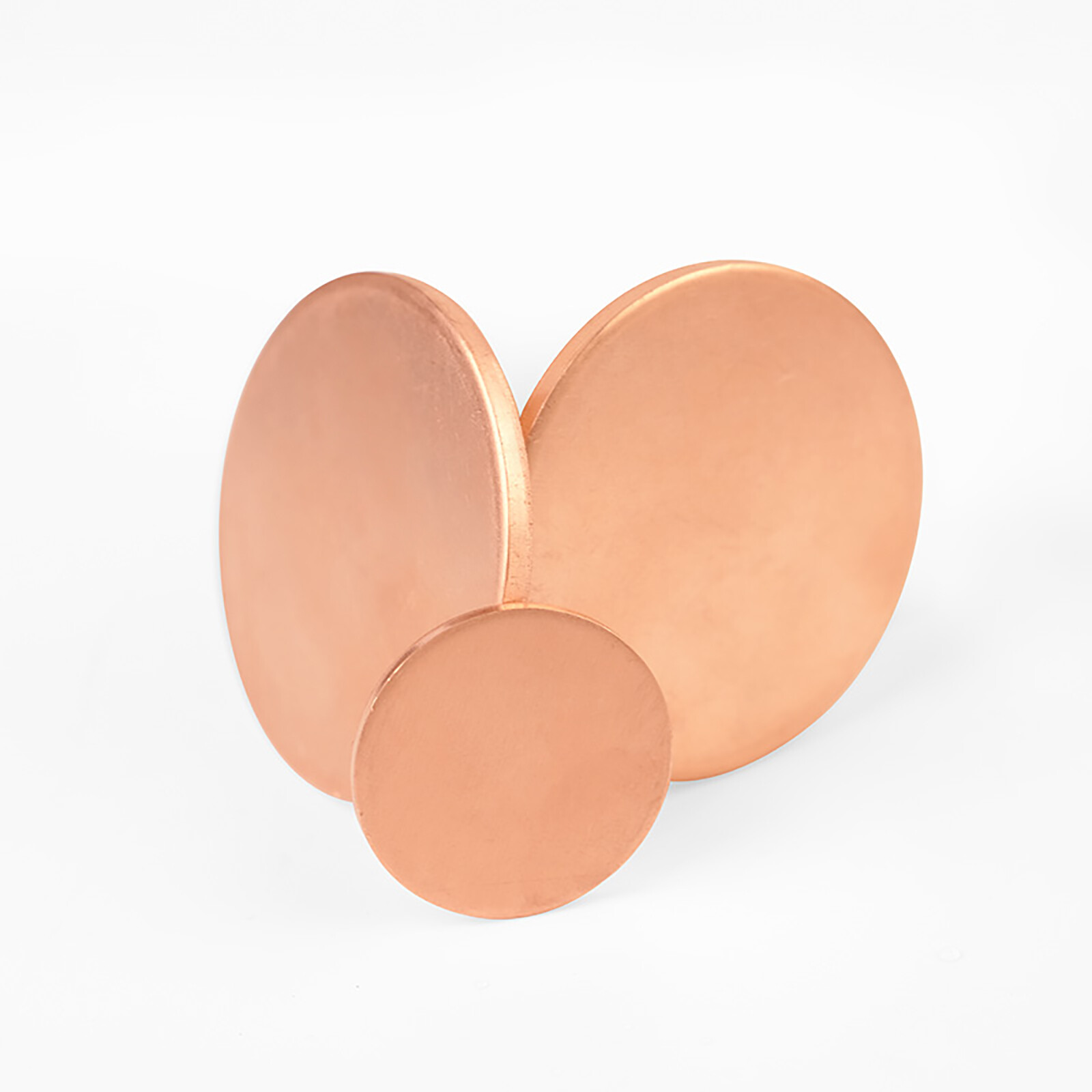 0.5-5mm Thick Solid Pure Copper Discs Blanks Round Plate Metal Sheet 10 ...