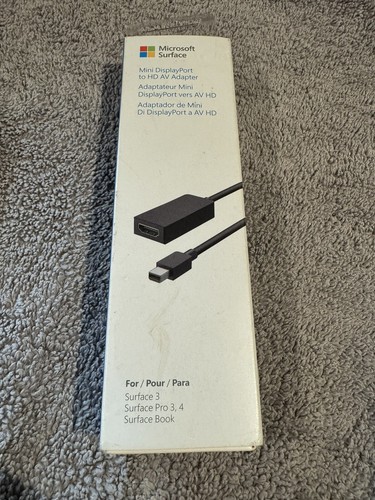 Microsoft Surface F6U-00020 Mini DisplayPort to HD AV Adapter 1553 | eBay