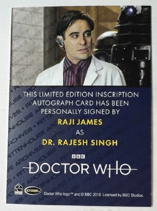 Raji Jones Inscription Autograph from Doctor Who Series 1 - 4 | eBay