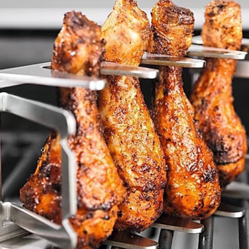 BBQ Rib Rack Multi Grill Rack Stainless Steel Roasting Rack Rib Racks ...