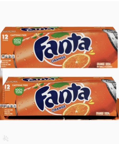 Fanta Orange Soda, 12 fl oz, 2-12-Pack Pack Cans | eBay