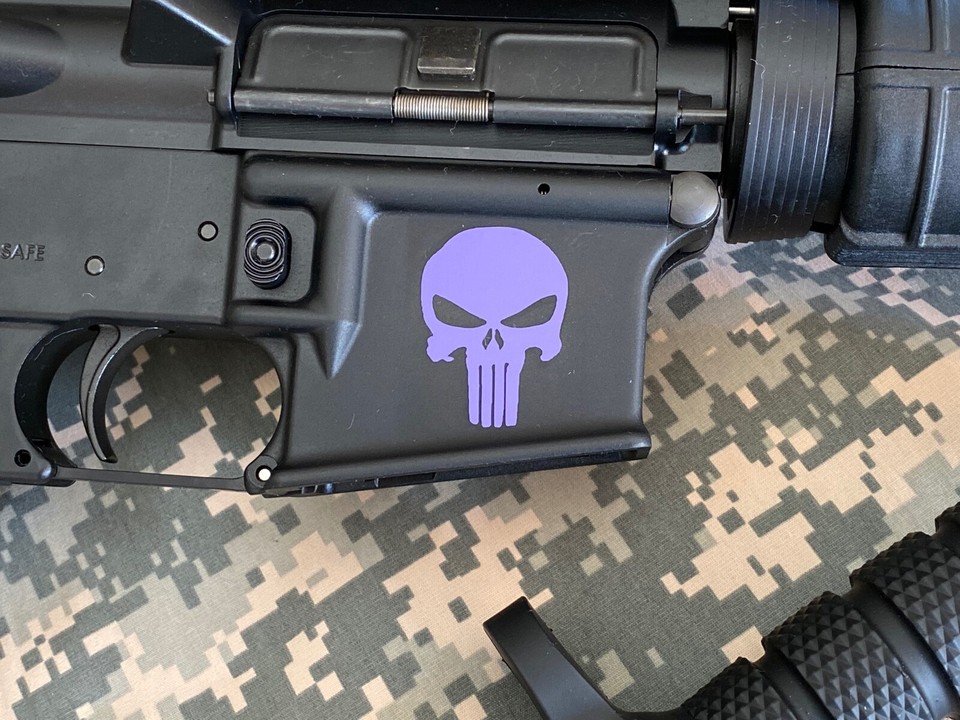 2 - AR 15 ...Magwell - Stickers - Decals...Purple..(2 Pack) | eBay