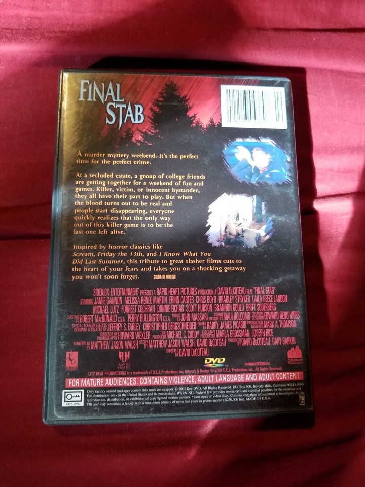 Final Stab (DVD, 2002) 24543043607| eBay