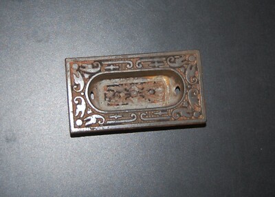 VINTAGE VICTORIAN INSET METAL WINDOW SASH PULLS ARCHITECTURAL SALVAGE ...