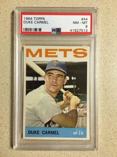 1964 Topps #44 Duke Carmel PSA 8 NM-MT METS | eBay