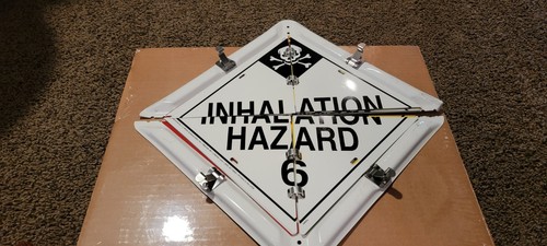 Keller Truck Safety Placard Inhalation Hazard Flammable Man Cave Rest ...