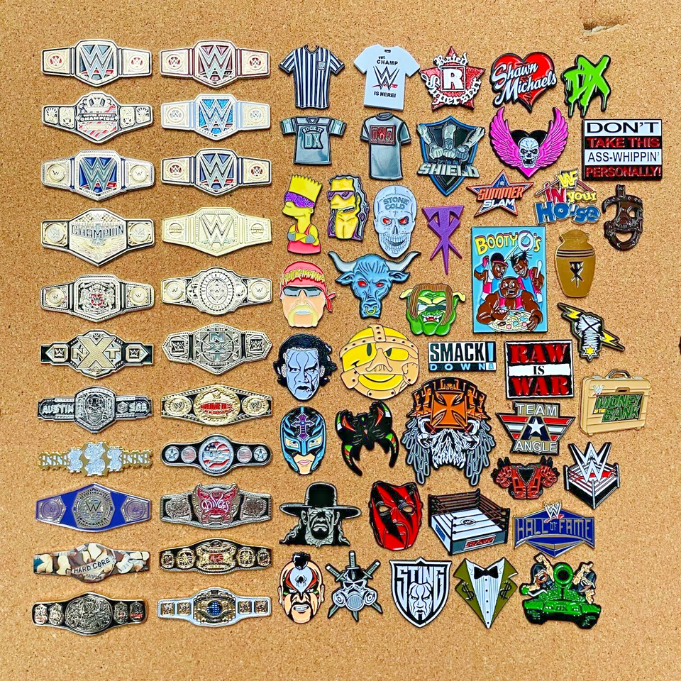 Divas Champion, Women's Wrestling Belt Enamel Pin Badge, WWE, WWF, WCW ...
