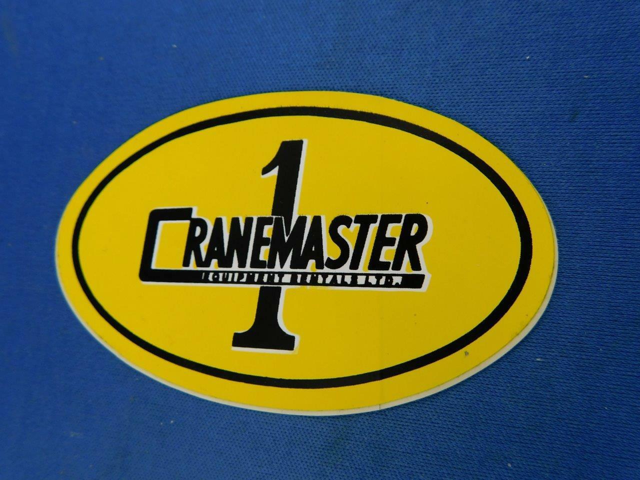 CRANEMASTER 1 EQUIPMENT RENTALS STICKER DECAL LOGO ADVERTISING | eBay