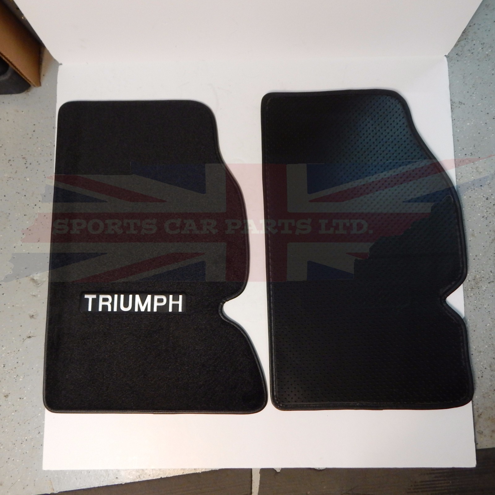New Set Plush Carpet Floor Mats Triumph TR4 TR4A TR250 TR6 Triumph Logo ...