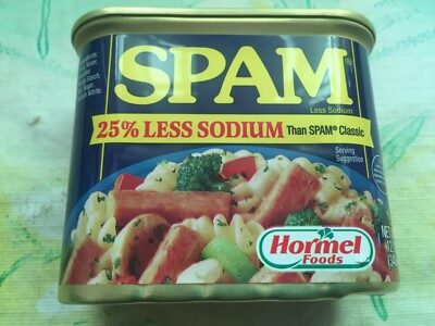 12 Cans Spam Net Wt 12 Oz 340g Per Can 25% Less Sodium | eBay