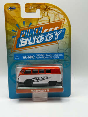 Jada Punch Buggy Volkswagen T1 Bus (Black Flames) | eBay
