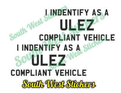 ULEZ Sticker F**K No to ULEZ Kahn 170mm x 2 | eBay