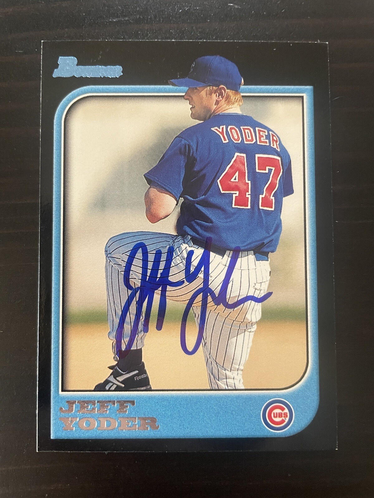 1997 Bowman #214 Jeff Yoder Chicago Cubs Signed Card Autographed | eBay