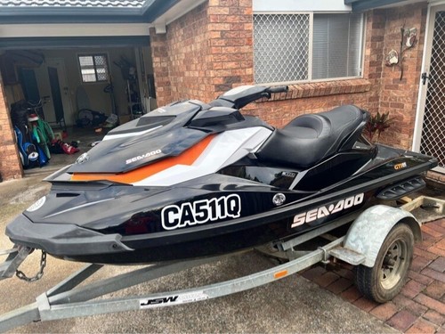 JetSki & PWC Registration Rego Number Stickers Decals 100mm text WHITE ...