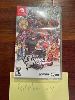 The Rumble Fish 2 (Nintendo Switch) NEW SEALED Y-FOLD MINT, RARE US LRG ...