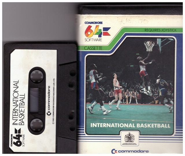 International Basketball Commodore 64 Vintage Cassette Tape Game C64 ...