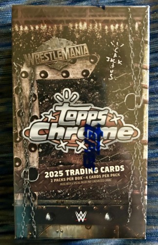 Topps Chrome Cactus Jack Travis Scott WWE WrestleMania Exclusive Box ...