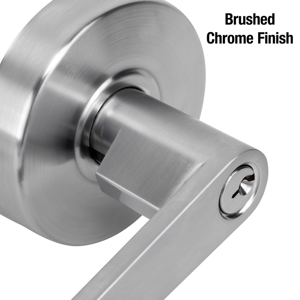 Master Lock Keyed Entry Door Lock, Brushed Chrome Finish Commercial ...