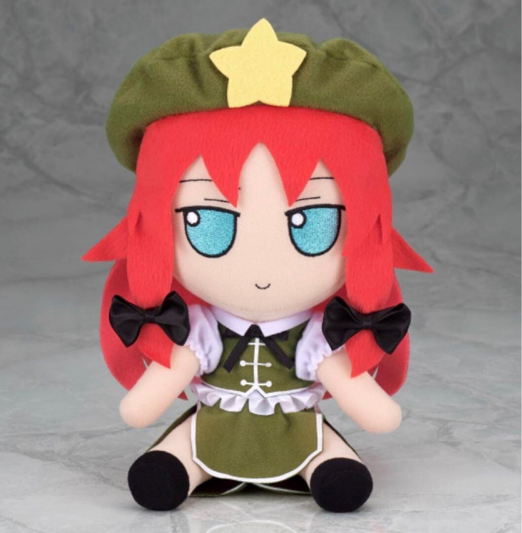 Touhou Project FumoFumo Series 58 Hong Meiling Plush Doll Badge Set NEW ...
