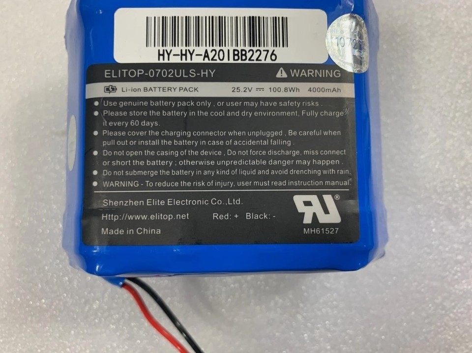ELITOP -0702ULS-HY 25.2V Li-ion battery 4.0 Ah, 100.8 Wh 🔴 | eBay