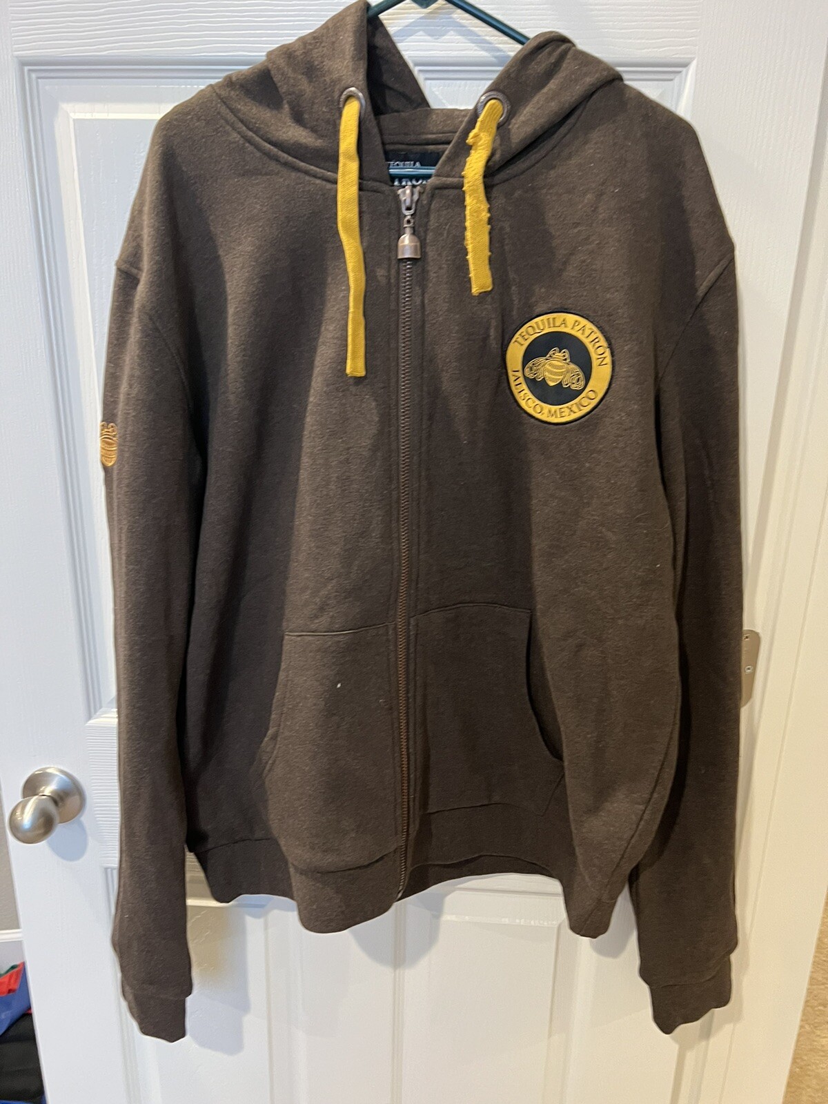 Tequila Patron Brown Hoodie - Men's Medium - Gem