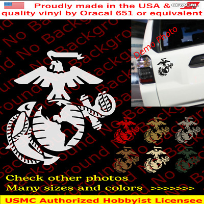 USMC Marines EGA Vinyl Decal Die Cut Sticker for Semper Fi Veteran ...