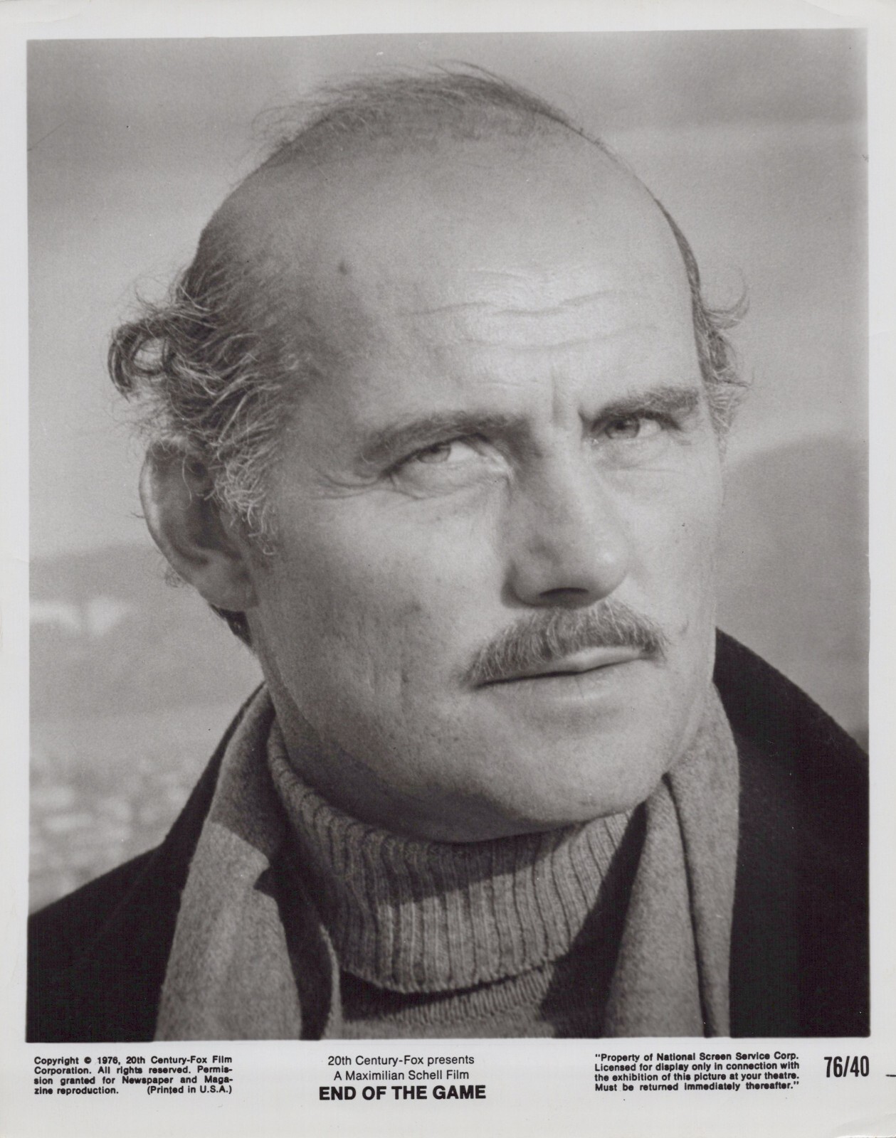 Robert Shaw in End of the Game (1976) Original Vintage Hollywood Photo ...