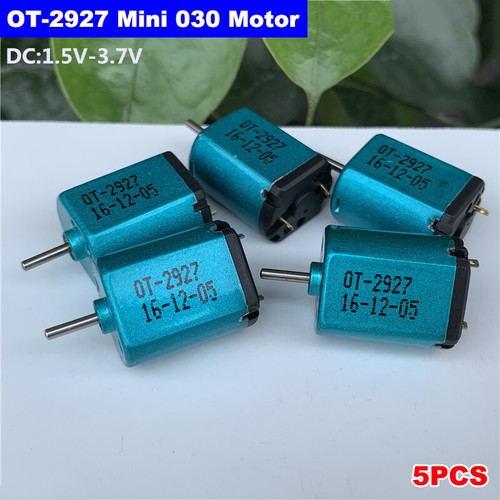 5PCS Mini 030 Motor DC 1.5V-3.7V 52000RPM High Speed Motor DIY RC Slot ...