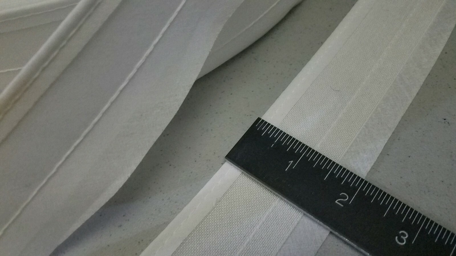 10 YARDS/WHT/2inch BIAS CANVAS WAISTBAND CURTAIN/1.5inch BAN-ROL/Tailor ...