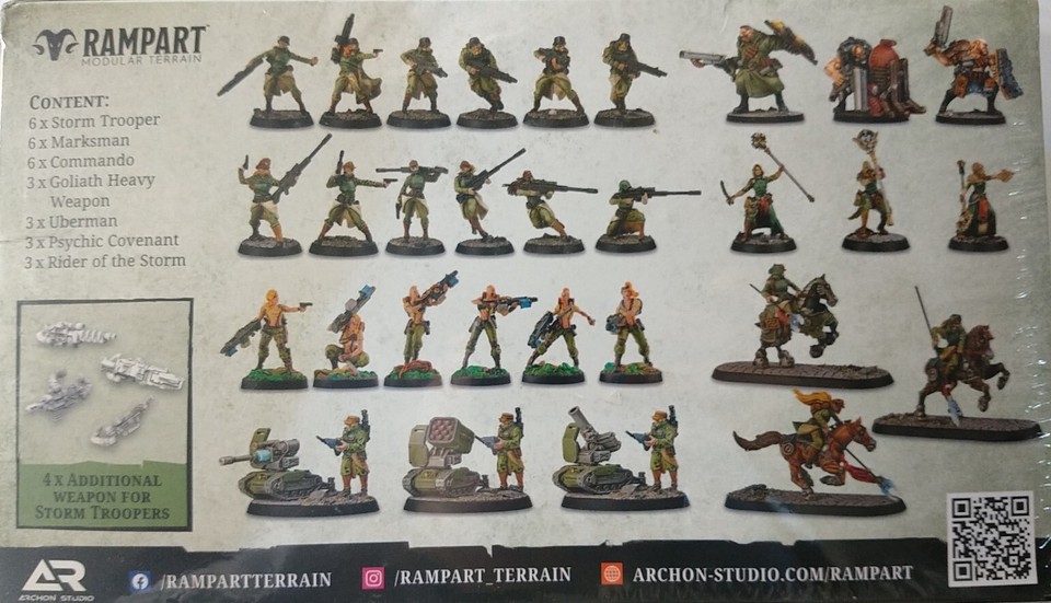 Rampart Modular Terrain City Defenders Miniature Pack | eBay