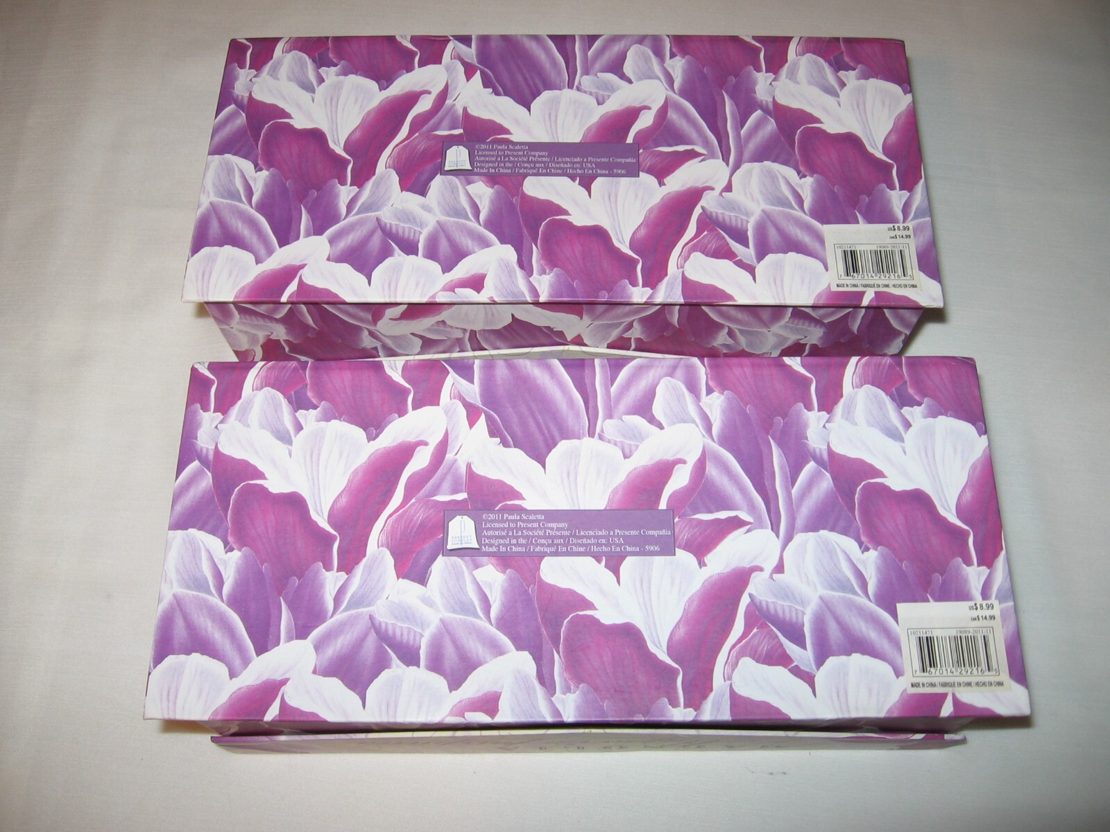 Pair of 2 Decorative Floral Print Shoebox Size Storage Boxes | eBay