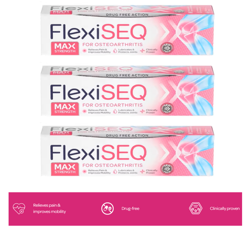 Flexiseq MAX Osteo Gel (For Pain Associated With Osteoarthritis) 50g- 3 ...