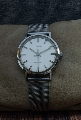 LONGINES CONQUEST cal.6942 SS VINTAGE 70's RARE 17J SWISS WATCH. | eBay