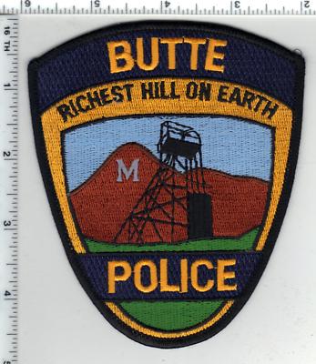 Butte Police (Montana) 4th Issue Shoulder Patch | eBay