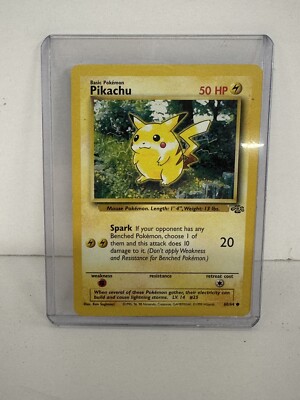 Pokemon TCG WOTC 1st Edition Jungle Pikachu 60/64 Common LP/NM | eBay