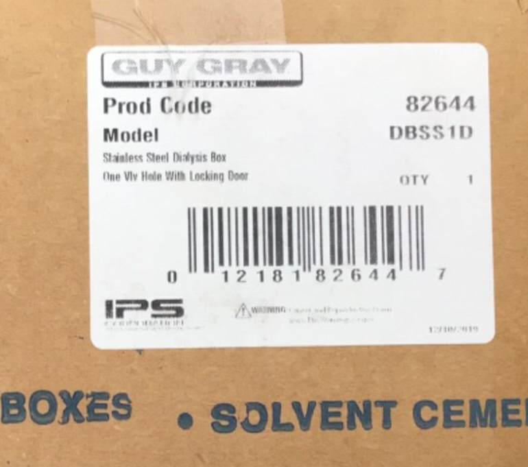 GUY GRAY 82644 DBSSID NEW GENUINE STAINLESS STEEL DIALYSIS BOX | eBay
