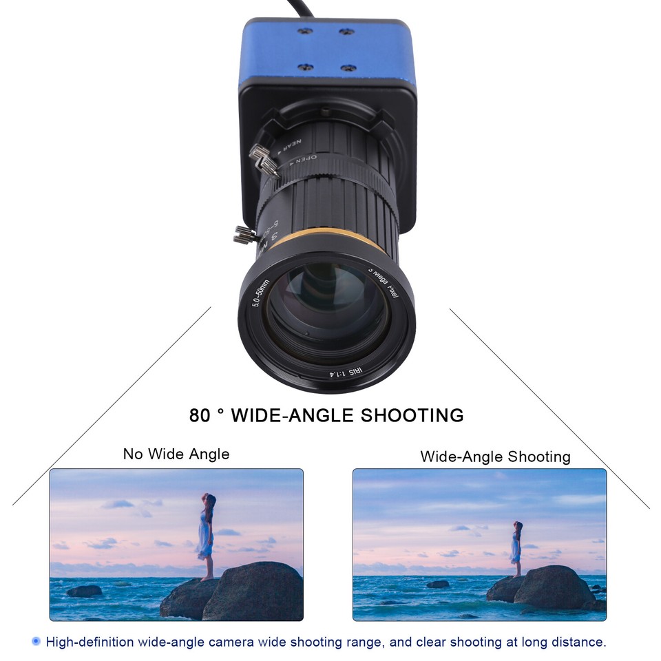 1080P HD USB Camera Computer Camera Webcam 2 Megapixels 80Degree Wide ...