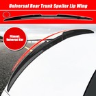 Gloss Black Adjustable Rear Trunk Spoiler Lip Roof Tail Wing Car Sedan ...