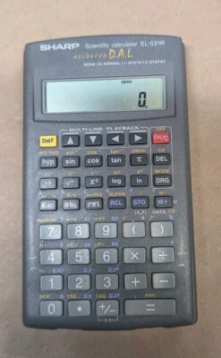Sharp EL-531G Scientific Calculator Advanced DAL Gray Handheld Tested ...
