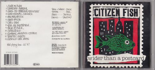 Citizen Fish - Wider Than a Postcard (CD 1991 Bluurg) PUNK 718750736529 ...