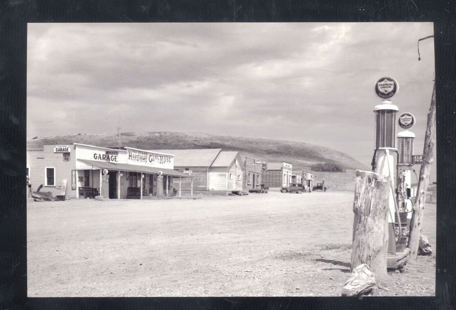 REAL PHOTO GRASSY BUTTE NORTH DAKOTA ND DOWNTOWN STREET SCENE POSTCARD ...