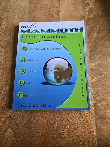 Math Mammoth Grade 3-B Worktext by Maria Miller (2018, Trade Paperback ...