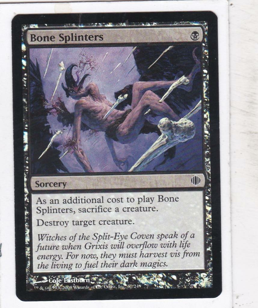MTG: Shards of Alara: Foil: Bone Splinters | eBay