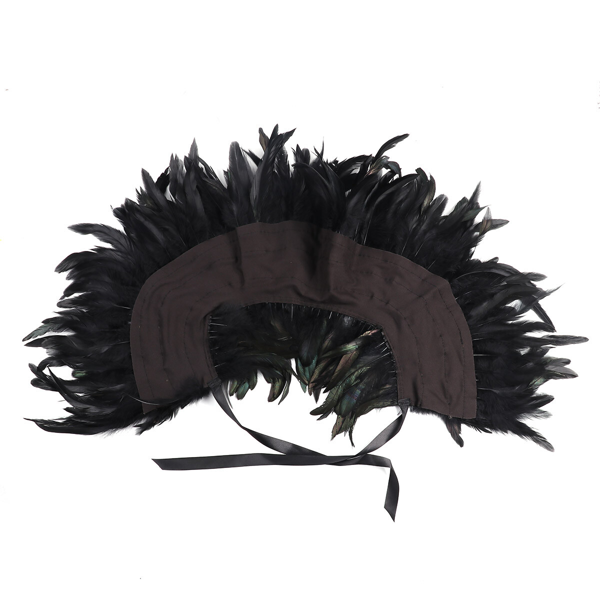 US Vintage Feather Cape Shawl Stole Poncho with Choker Collar for Party ...